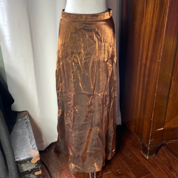 river ridge trading company | Skirts | Vintage Metallic Copper Full ...
